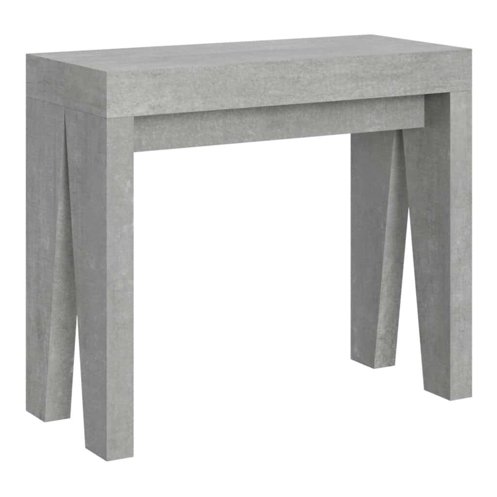 Consolle Allungabile 90x40/196 Cm Naxy Small Cemento - INTERNO77 ...